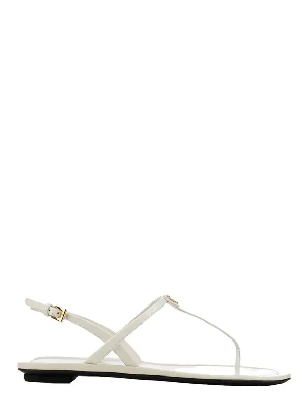 Prada Flat Sandals With Logo Detail - Multicolor