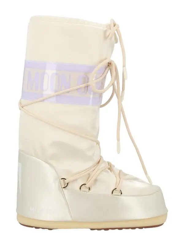 Moon Boot Icon Pearly Tall Boots - Cream