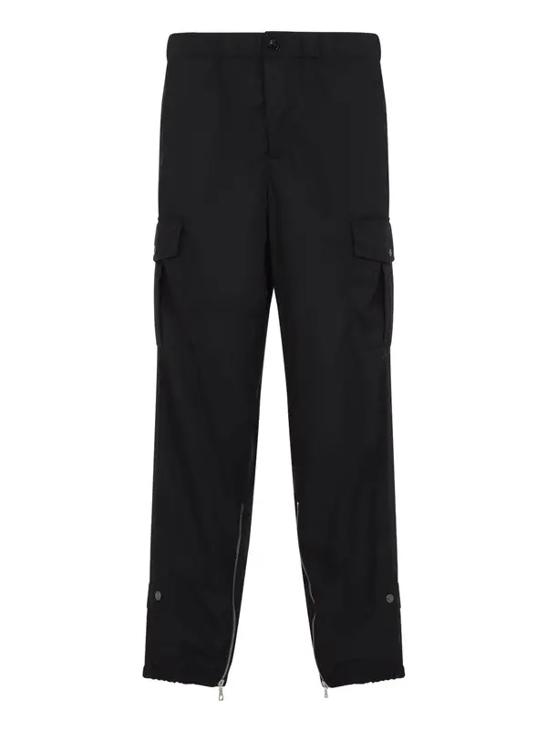 Dries Van Noten Polyester Cargo Pants - Black