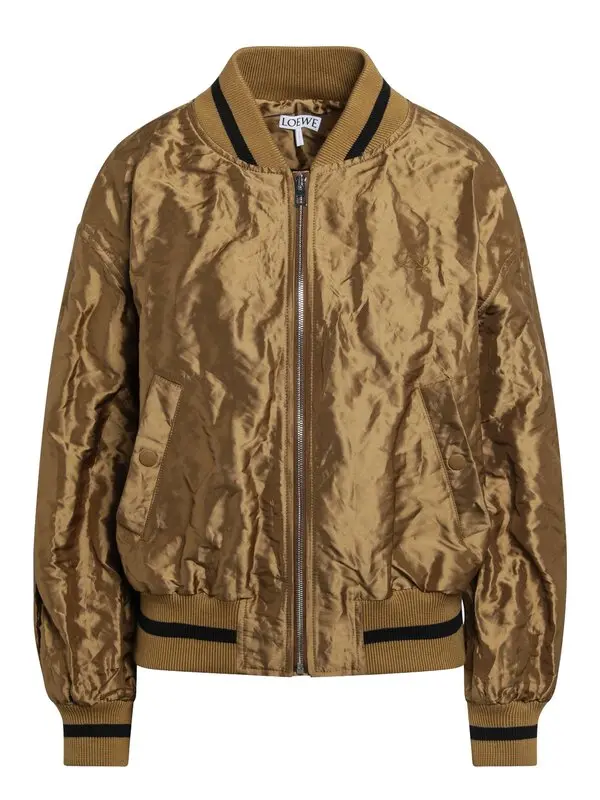 Loewe Technical Taffeta Bomber Jacket - Brown