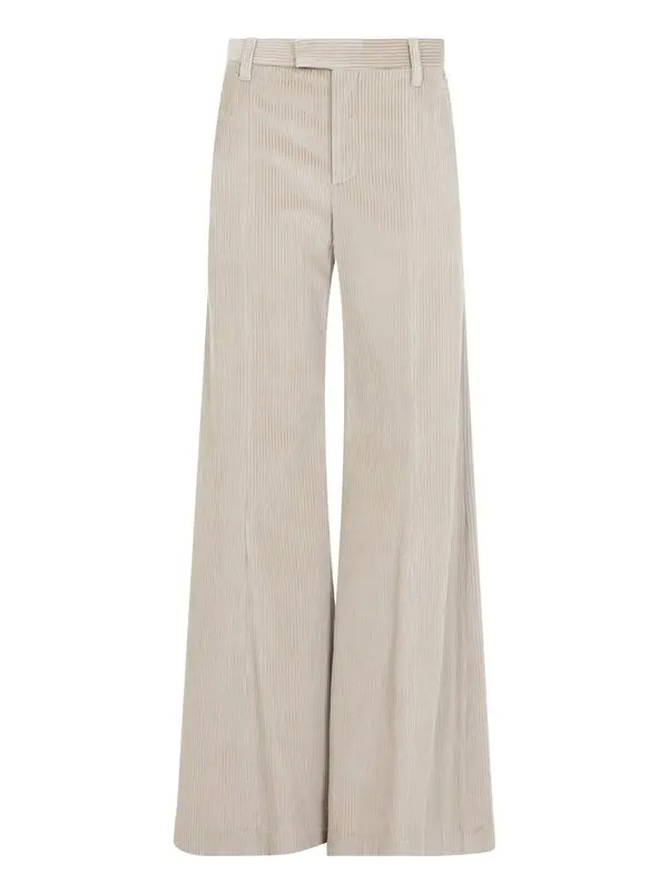 Brunello Cucinelli Carbone Silk Blend Drawstring Track Pants - Multicolor