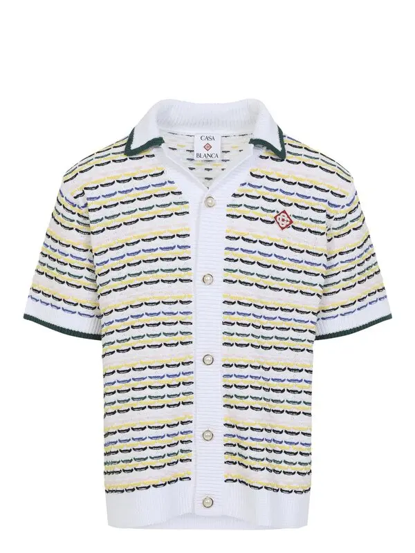 Casablanca Tuck Stitch Shirt - Multicolor
