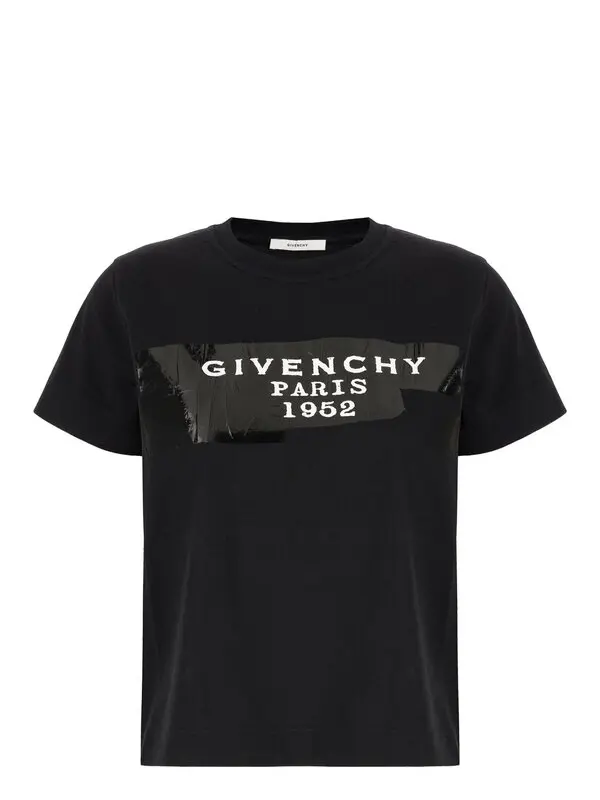 Givenchy Crewneck T-shirt With Logo Detail - Multicolor
