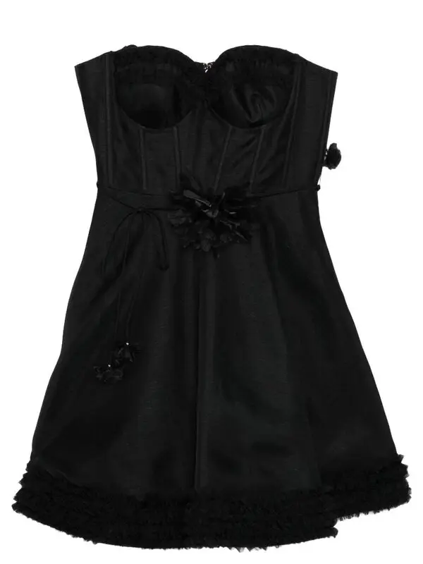 Zimmermann Luna Linen And Silk Mini Dress - Multicolor