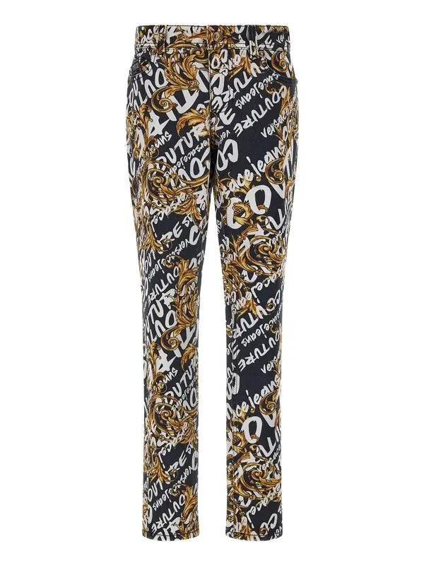 Versace Printed Jeans - Multicolor