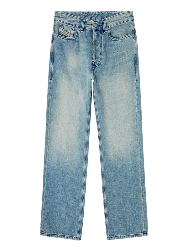 DIESEL® 1980 D-eeper Blue Denim Relaxed Fit Jeans - Multicolor