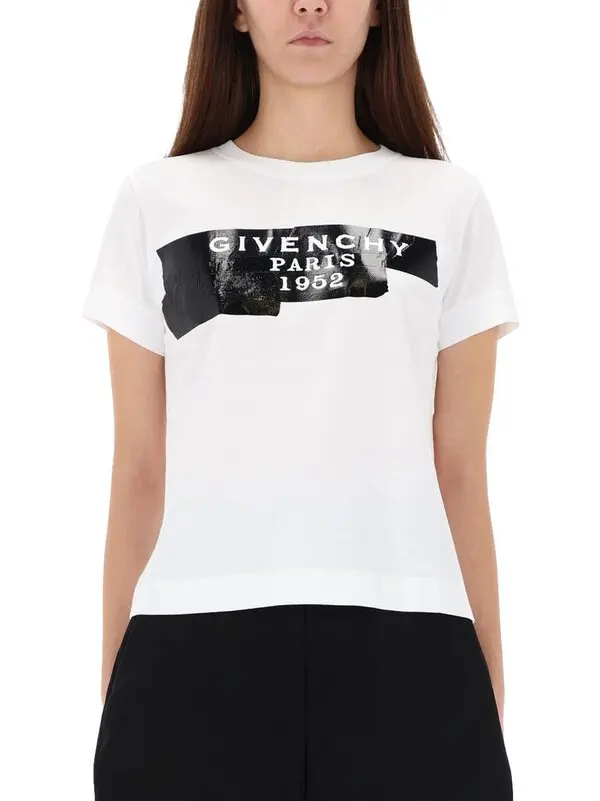 Givenchy Cotton T-shirt With Logo Detail - White