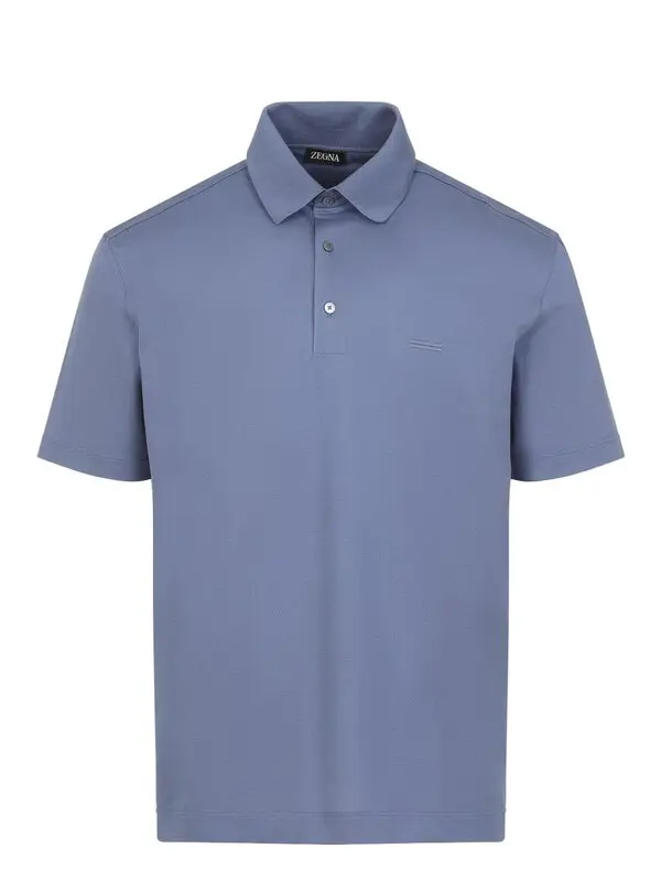 Zegna Cotton Polo - Blue