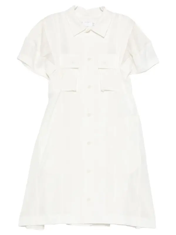 Sacai Wool Suiting Dress - Multicolor