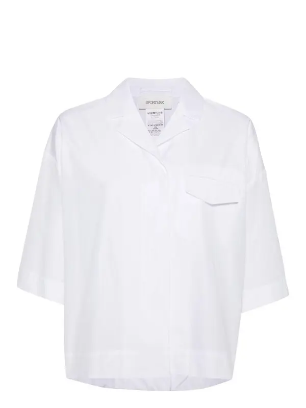 Sportmax Cotton Poplin Shirt With Crystal Embellishment - Multicolor