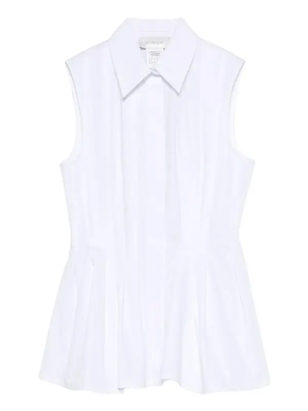 Sportmax Cotton Poplin Shirt With Crystal Embellishment - Multicolor