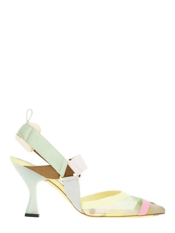 Fendi Slingback Mules - Multicolor