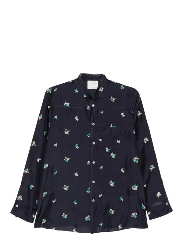 FORTE_FORTE Embroidered Silk Shirt - Multicolor