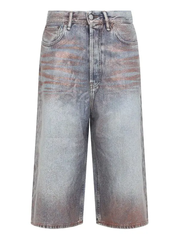 Acne Studios Light Cotton Blend Shorts - Blue
