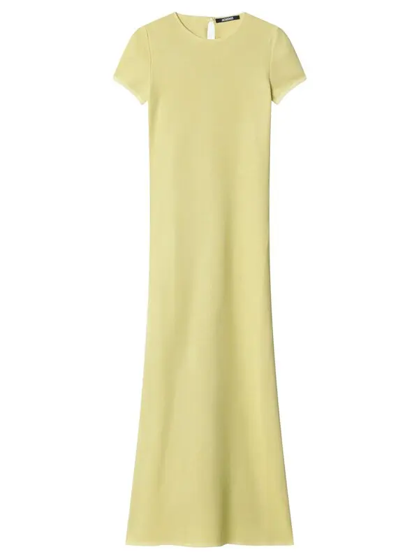 Jacquemus La Robe Maille Maxi Knit Dress - Yellow
