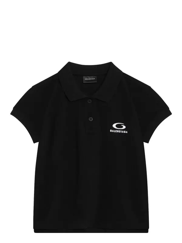 Balenciaga Laurel Classic Polo Shirt - Black