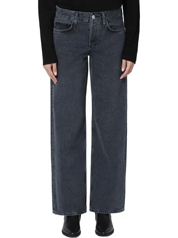 AGOLDE Straight Leg Jeans - Black