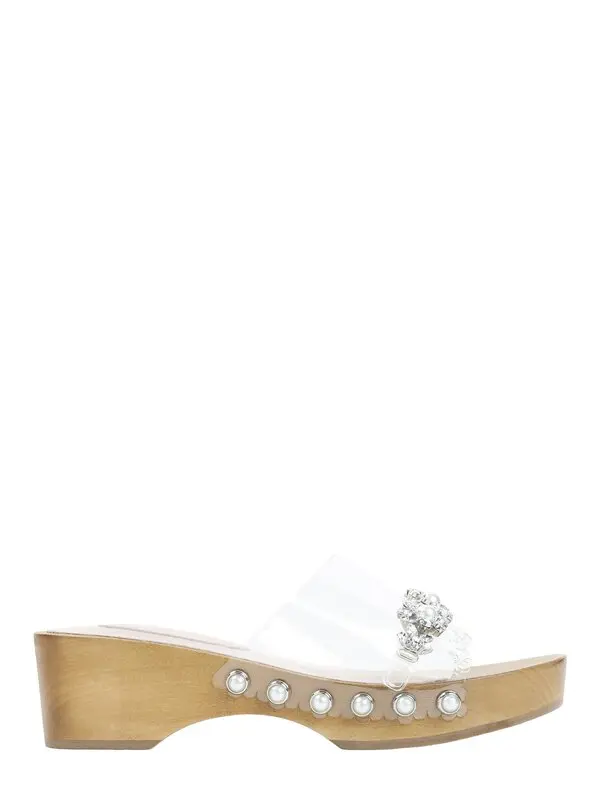 Simone Rocha Embellished Wedge Clogs - Multicolor