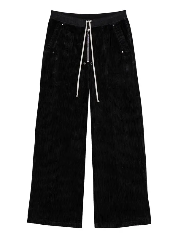 Rick Owens Geth Belas Velvet Pants - Black