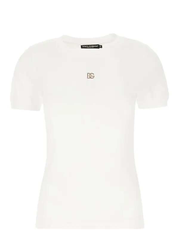 Dolce & Gabbana Embellished Logo T-shirt - Multicolor