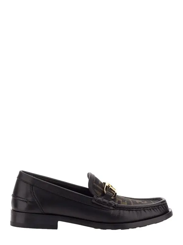Fendi O'lock Loafers - Black