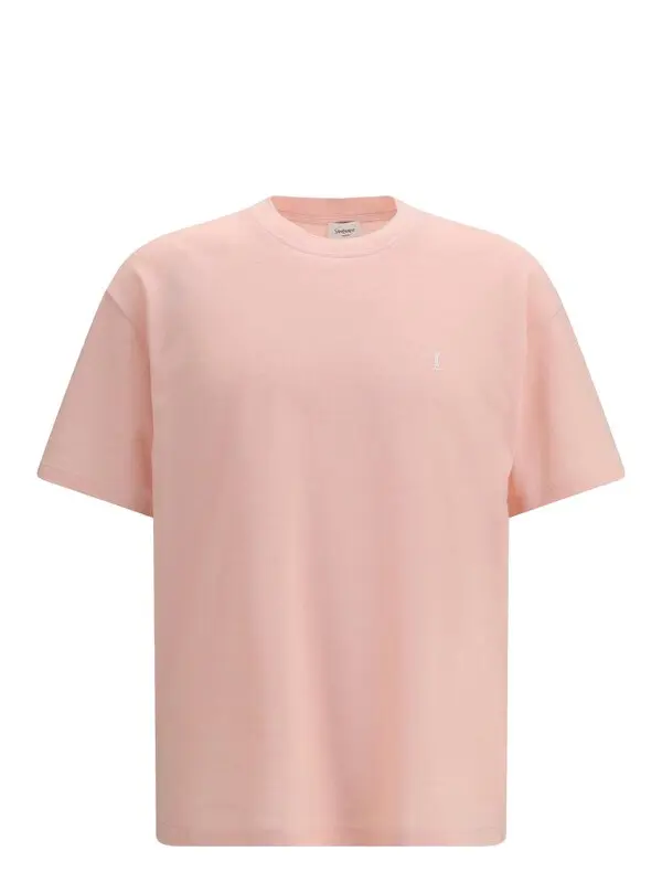 Saint Laurent Cassandre Piqué T-shirt - Pink