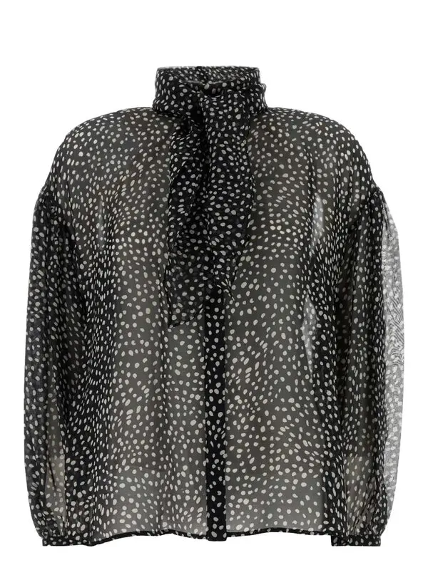 Max Mara Printed Blouse - Black