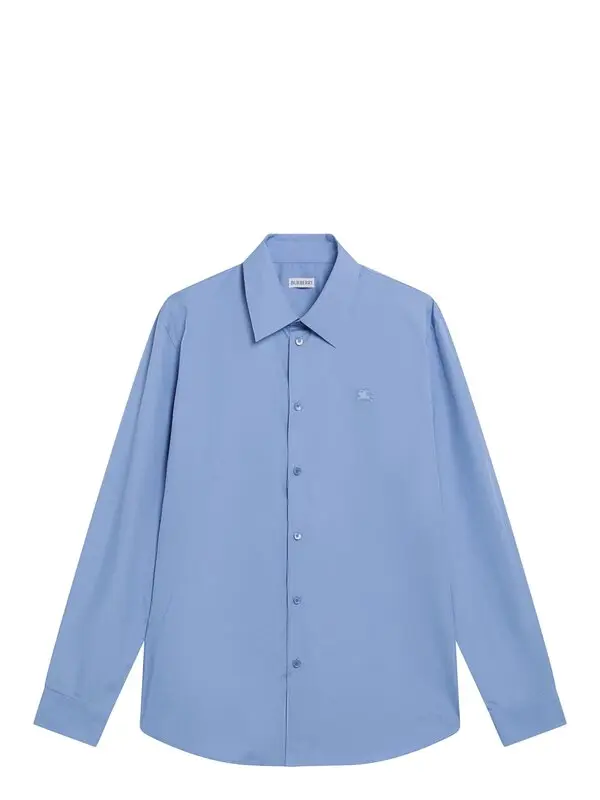 Burberry Cornflower Cotton Poplin Shirt - Blue