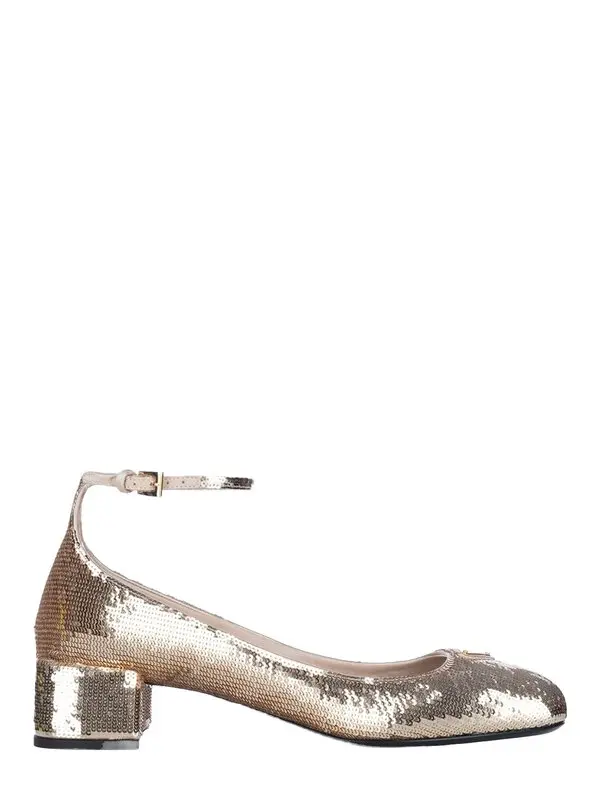 Prada Sequined Mules With Ankle Strap - Multicolor