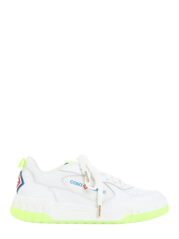 Casablanca Leather Court Sneakers - White