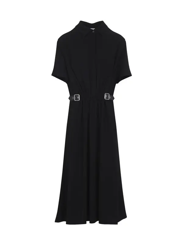 Loewe Belted Midi Dress - Black
