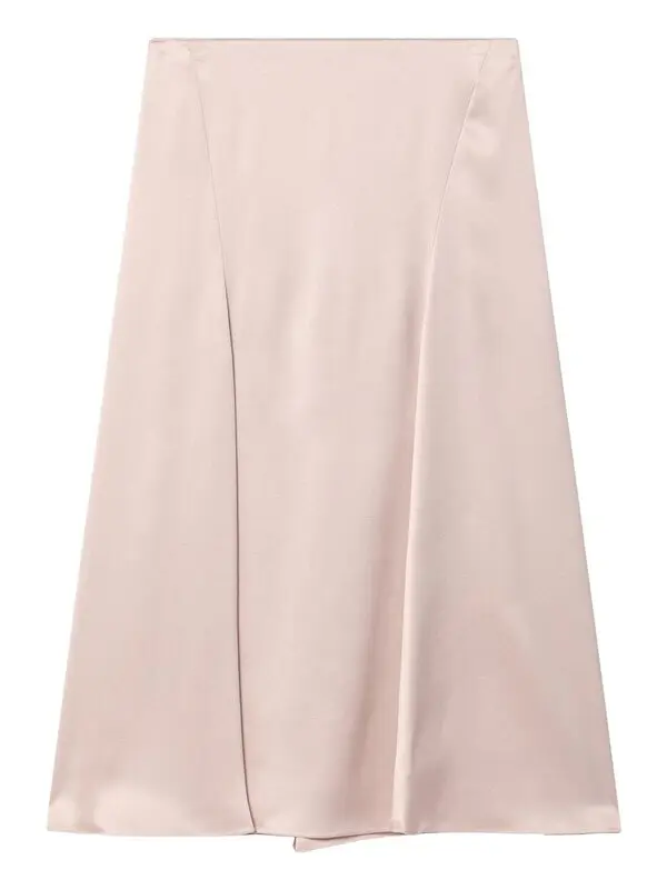 Fendi Silk Satin Skirt - Cream