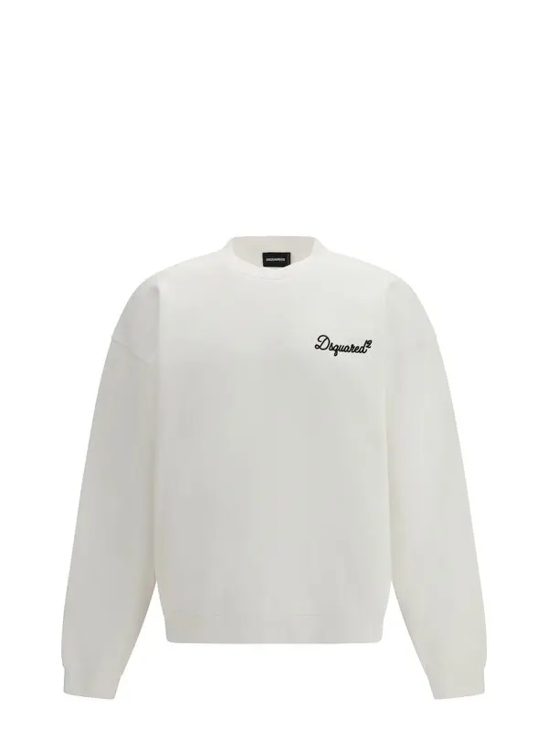 Dsquared2 Logo Cotton Sweatshirt - White
