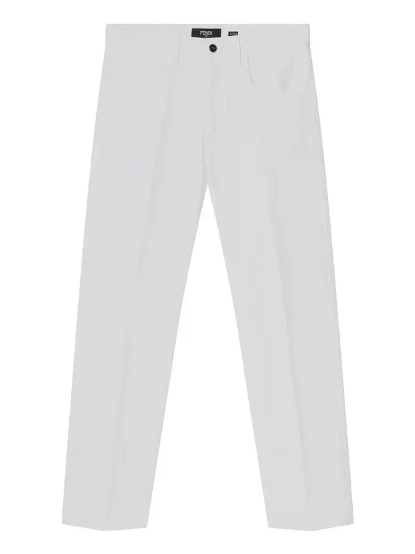 Fendi Straight Jeans - White