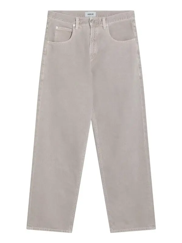 AGOLDE Regenerated Denim Wide Leg Jeans - Cream