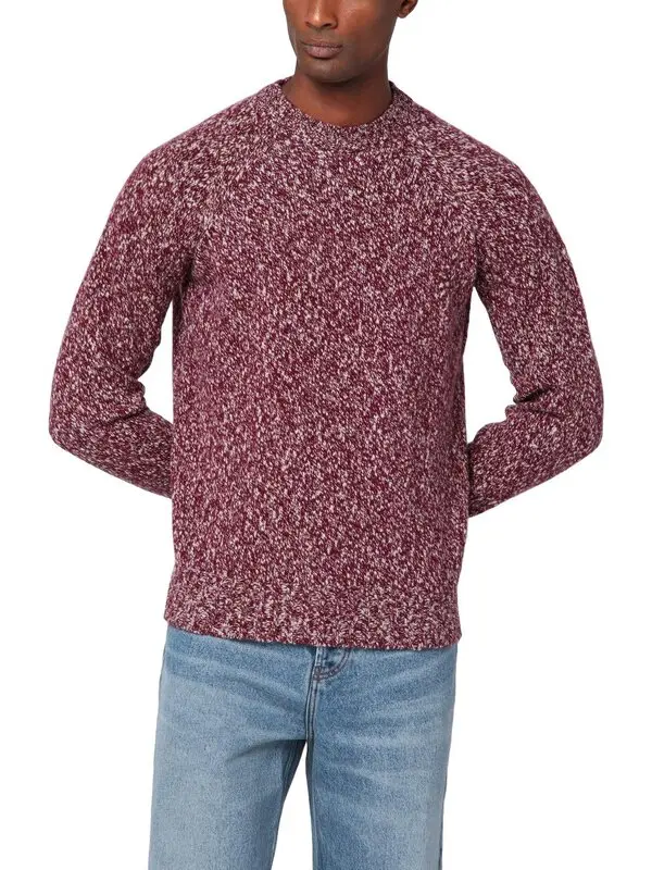 DRUMOHR Lambswool Patterned Crew Neck Sweater - Purple