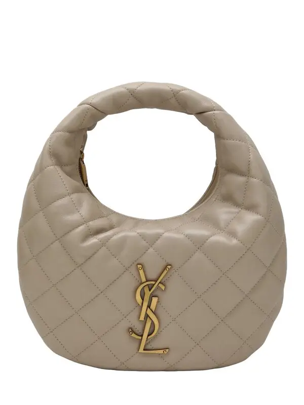 Saint Laurent Quilted Nappa Leather Bag - Cream