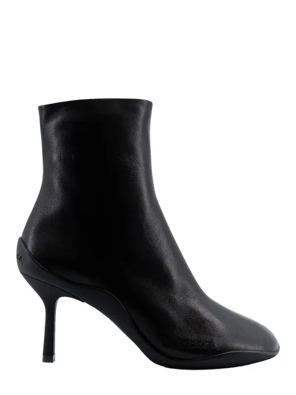 Balenciaga Shibuya Leather Boots With Side Zip - Black