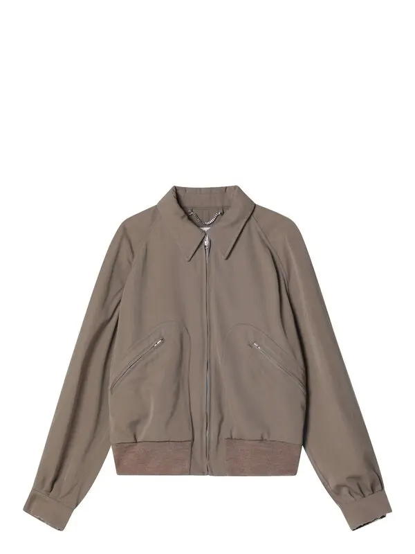 MAISON MARGIELA Virgin Wool Zip-up Jacket - Cream