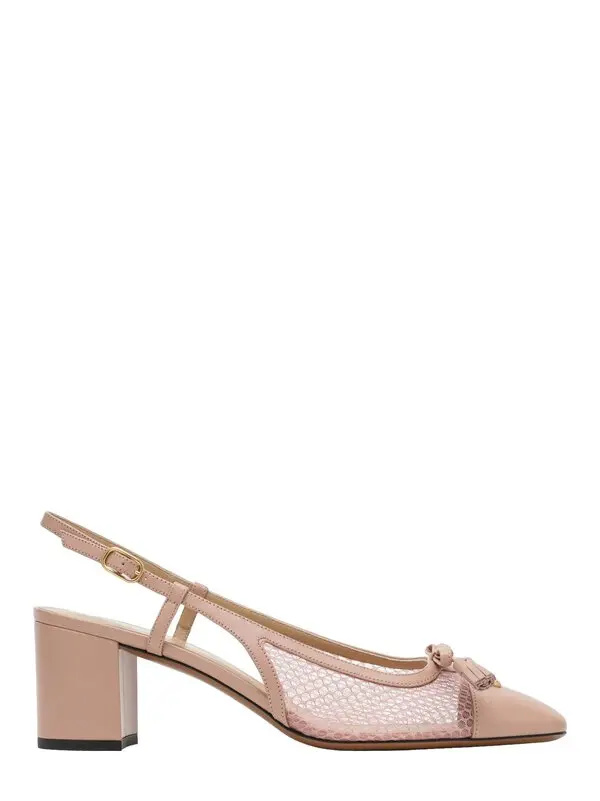 Valentino Garavani Slingback Pumps With Vlogo Signature - Pink