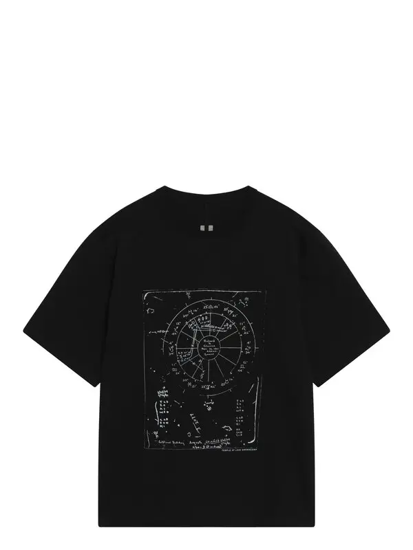 Rick Owens Brad Temple T-shirt In Cotton Jersey /milk - Black