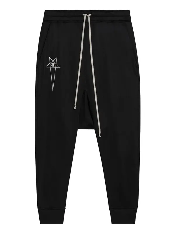 CHAMPION X RICK OWENS Prisoner Drawstring Joggers - Black