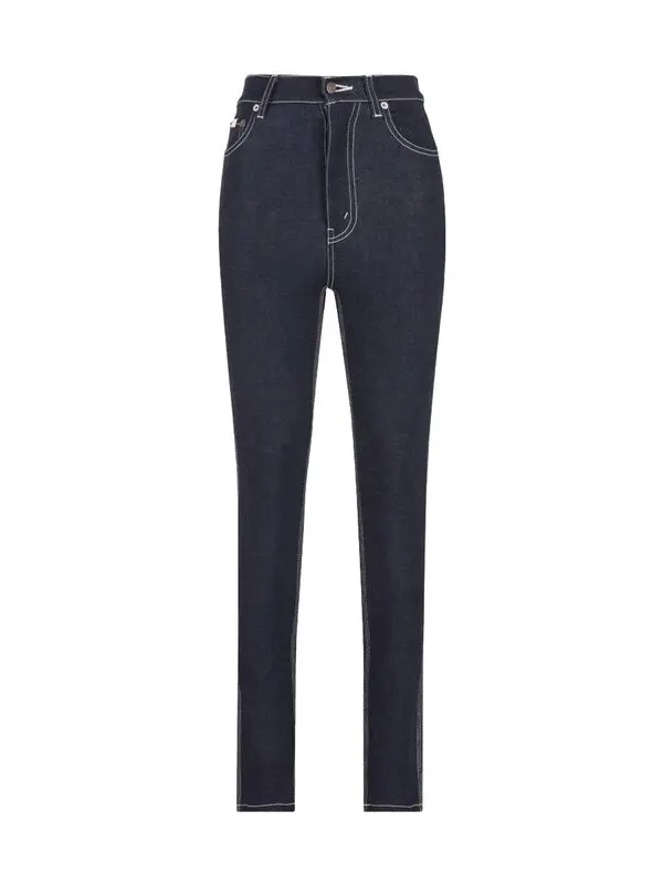 Celine Skinny Fit Denim Jeans - Multicolor