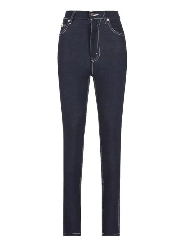 Celine Skinny Fit Denim Jeans - Multicolor