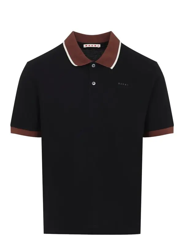 Marni Cotton Polo - Black