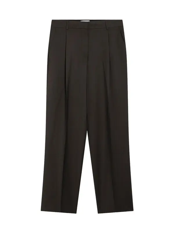 TOTEME Wool Trousers - Brown