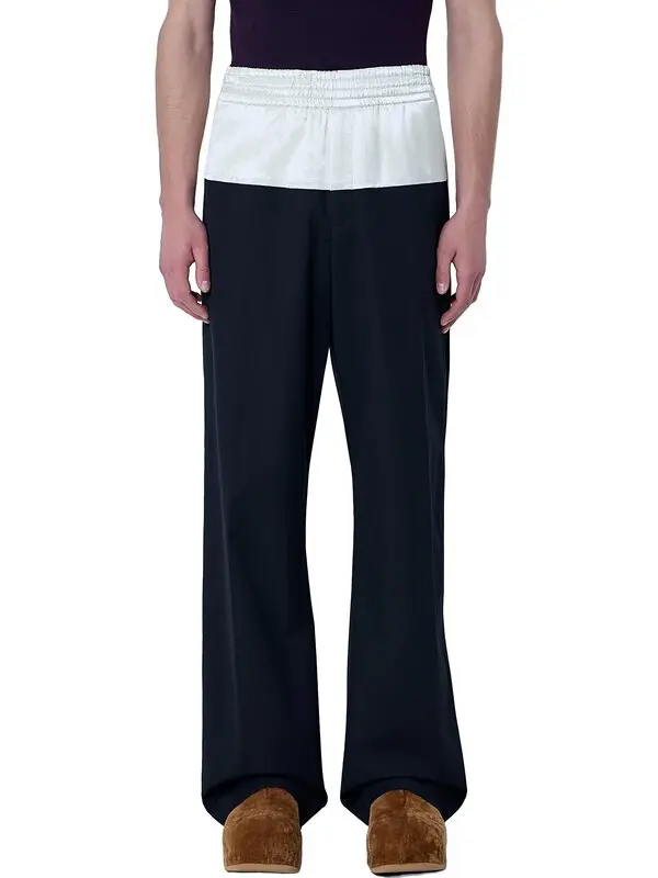 Dries Van Noten Wide-leg Drawstring Trousers - Black