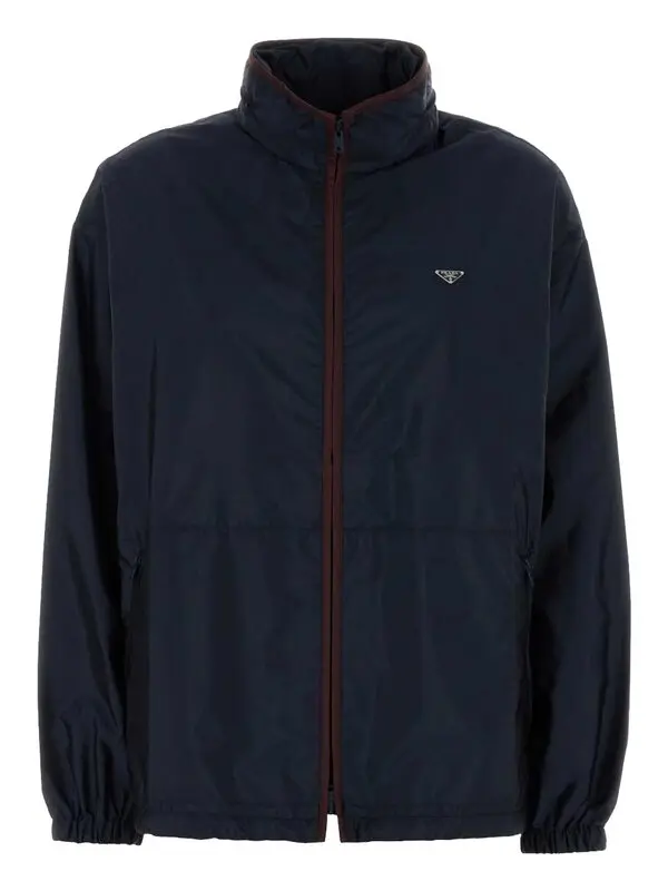 Prada Nylon Zip-up Jacket - Red