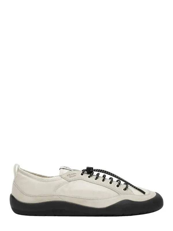 Prada Speedrock Sneakers In Re-nylon And Suede - White