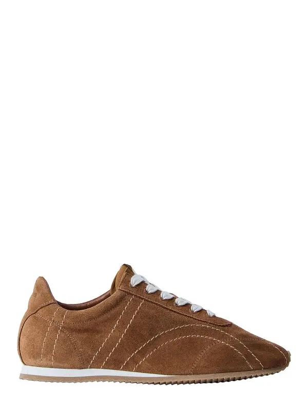 TOTEME Suede Low-top Trainers - Brown